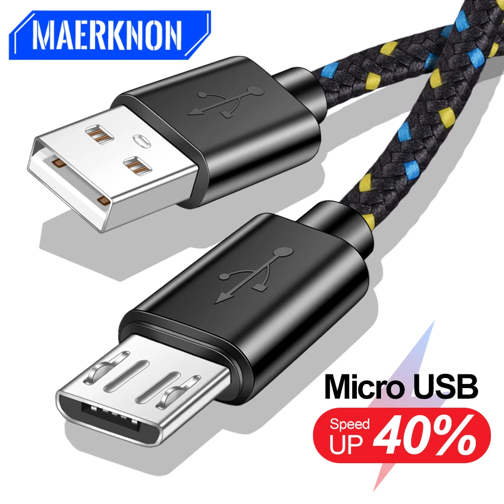 Micro-USB-Cable-0-5M-1M-2M-3M-Fast-Charging-Data-Cord-Charger-Adapter ...