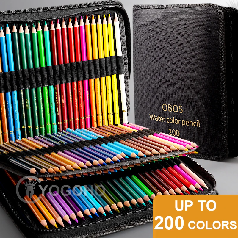 Colored-Pencils-200-150-120-72-48-Oil-Color-pencils-Watercolor-Pencils ...