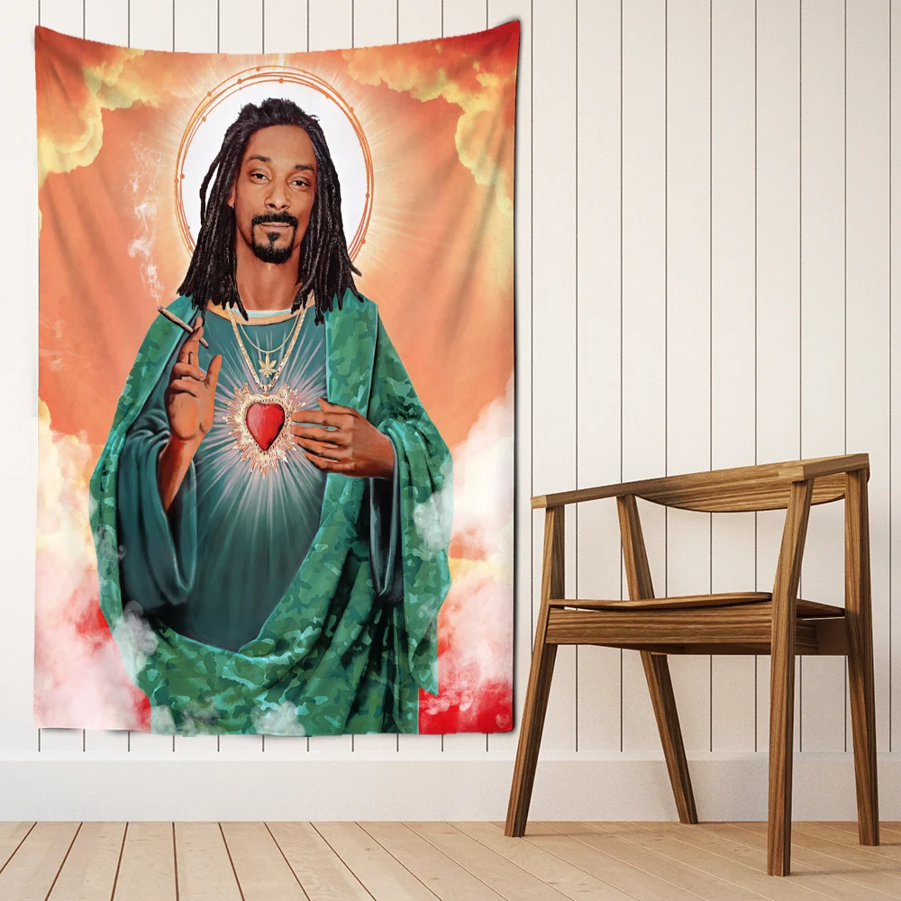 Snoop Dogg Tapestry Rapper Jesus Tapestry Wall Hanging Mystical ...