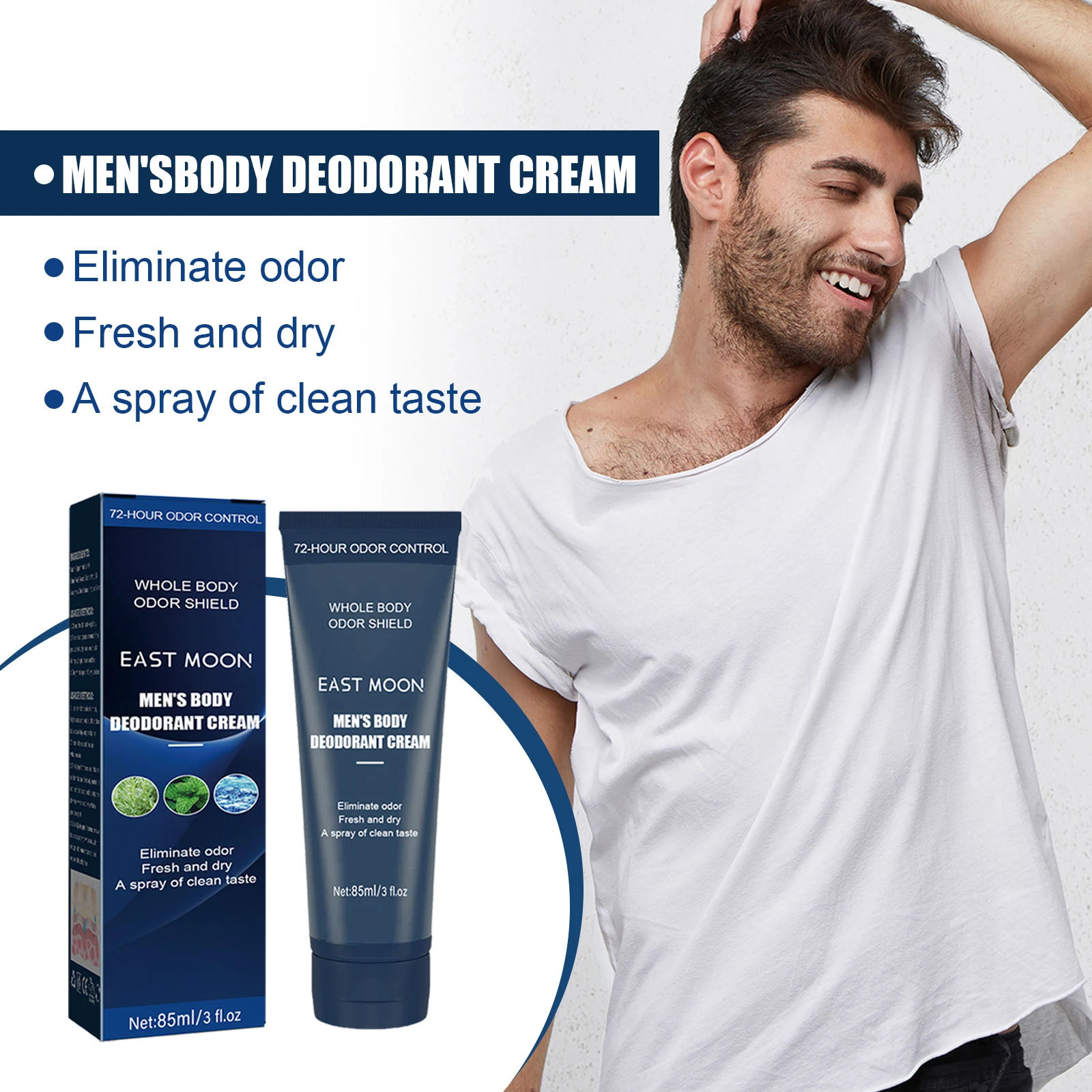 Man Antiperspirant Deodorant Body Crystal Underarm Deodorant Body Care ...