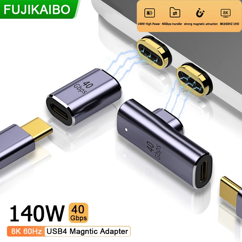 USB4-0-40Gbps-Adapter-Type-C-140W-Fast-Charging-Magnet-Converter ...