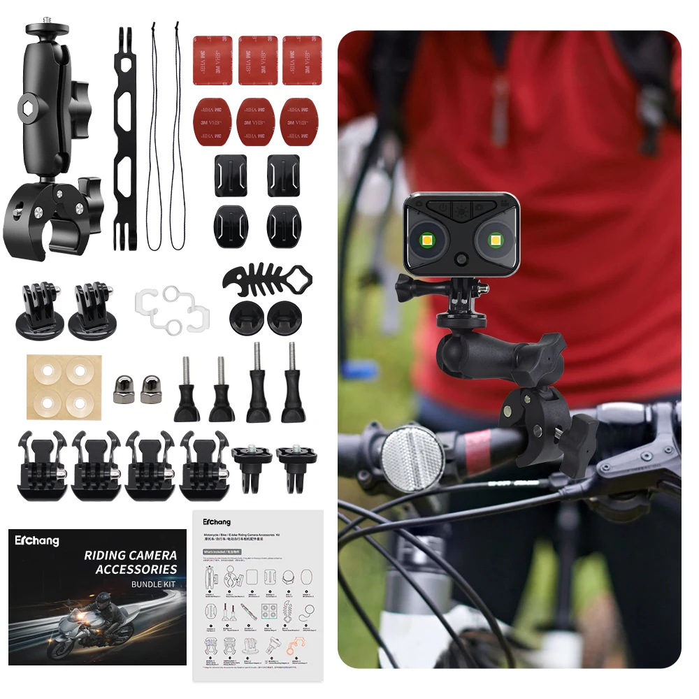 Motorcycle Mount Bundle For Insta360 X3/ONE X2/ONE R/ONE X Action ...