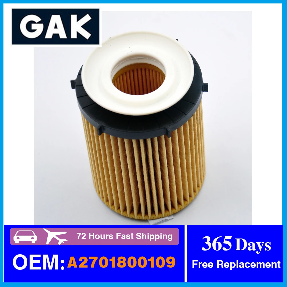 Gak Brand Oil Filter For Mercedes Benz C300 C350 E300 Cla250 Gla250 Oem ...