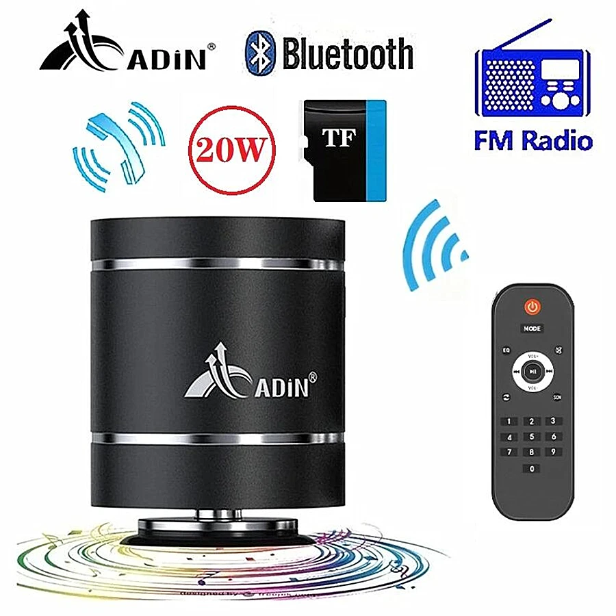 Adin-Remote-Control-26W-metal-vibration-wireless-bluetooth-speaker-fm ...