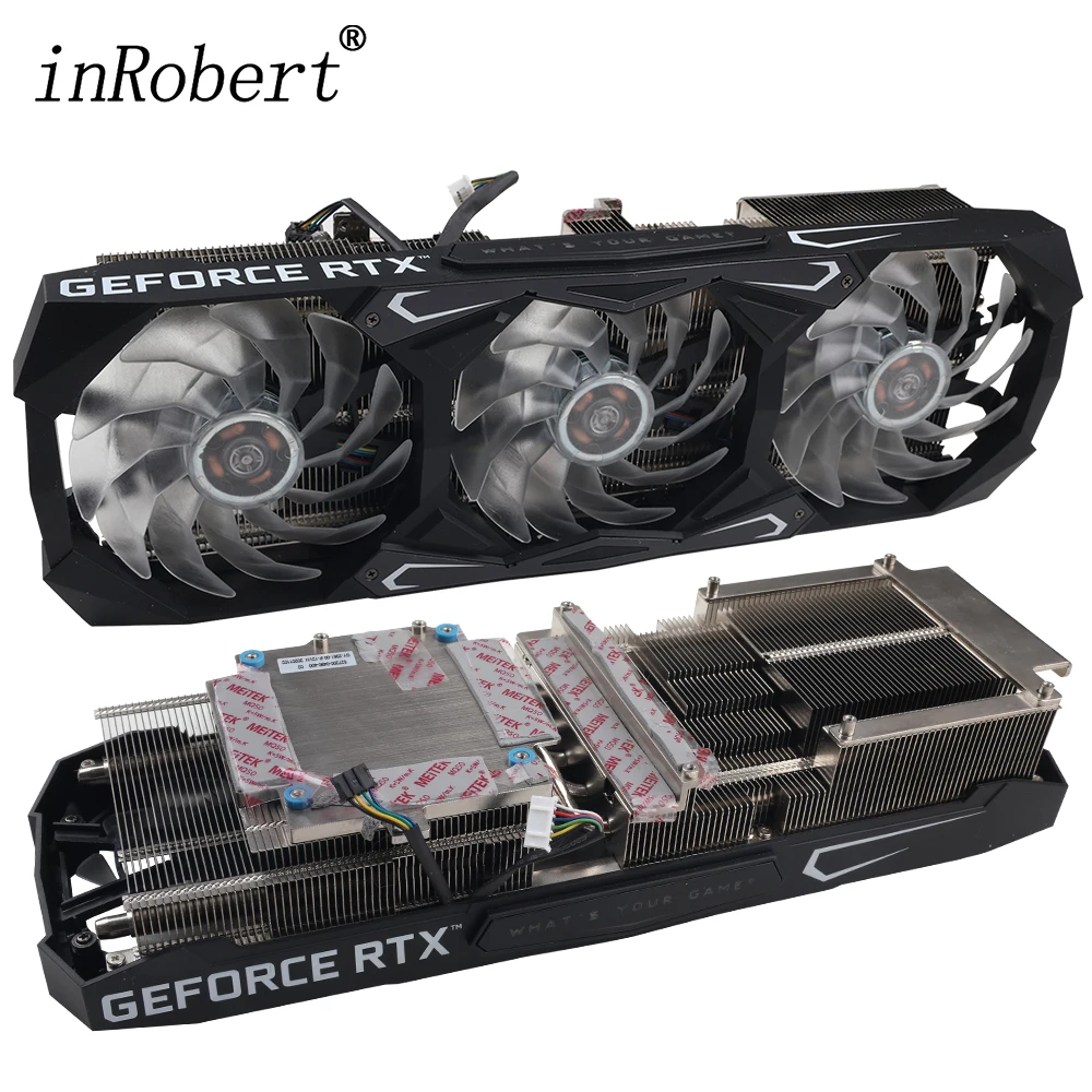 Galax GeForce GPU 방열판 교체 그래픽 카드, RTX 3080 Ti GDDR6X 비디오 카드 방열판, 90mm ...