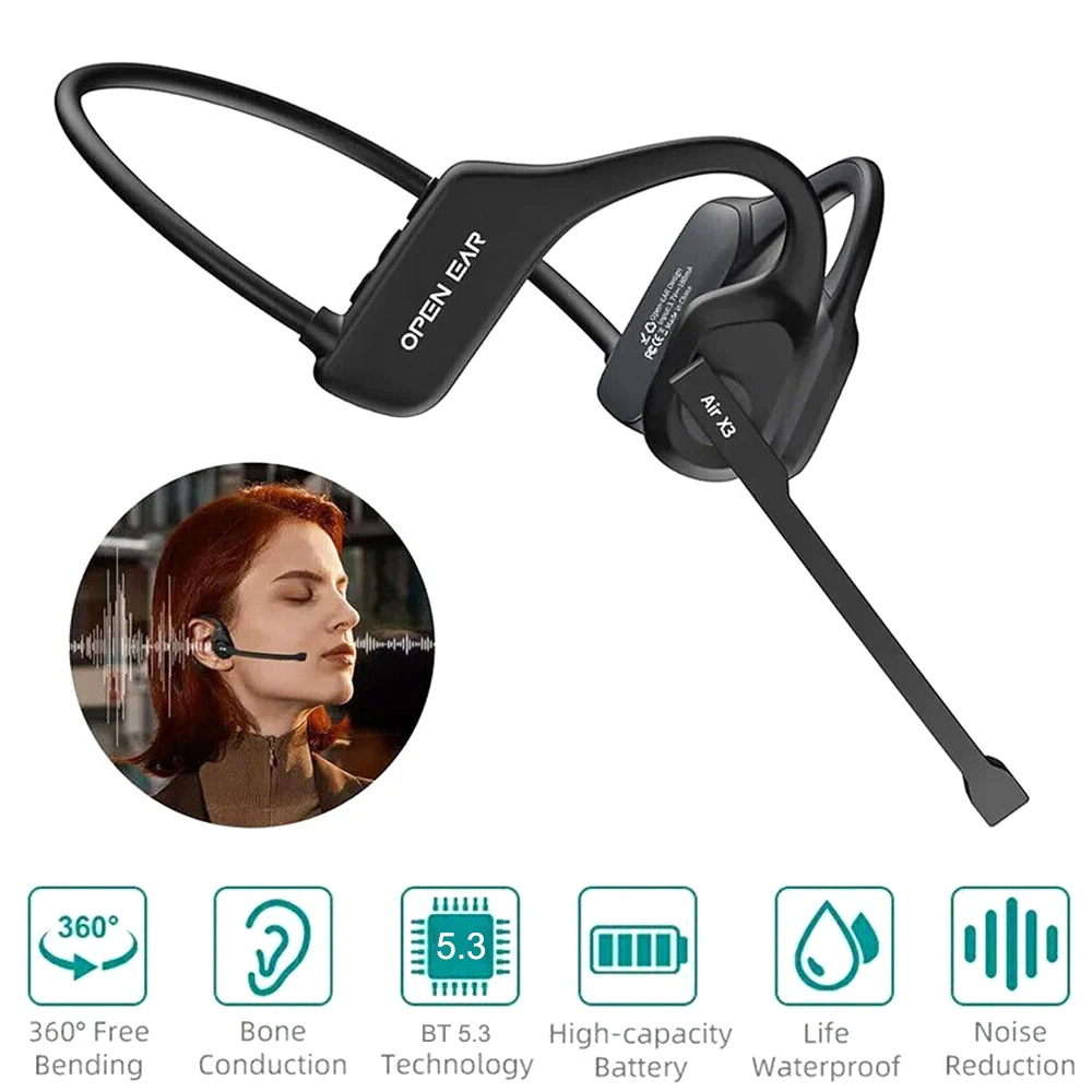Wireless Bluetooth Sports Headset Headphones with Removeable Boom ...