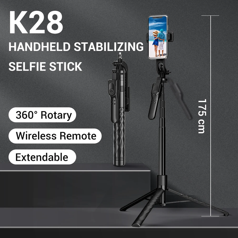 68-9-175cm-Tall-Travel-Selfie-Stick-360-Rotation-Panorama-Tripod ...