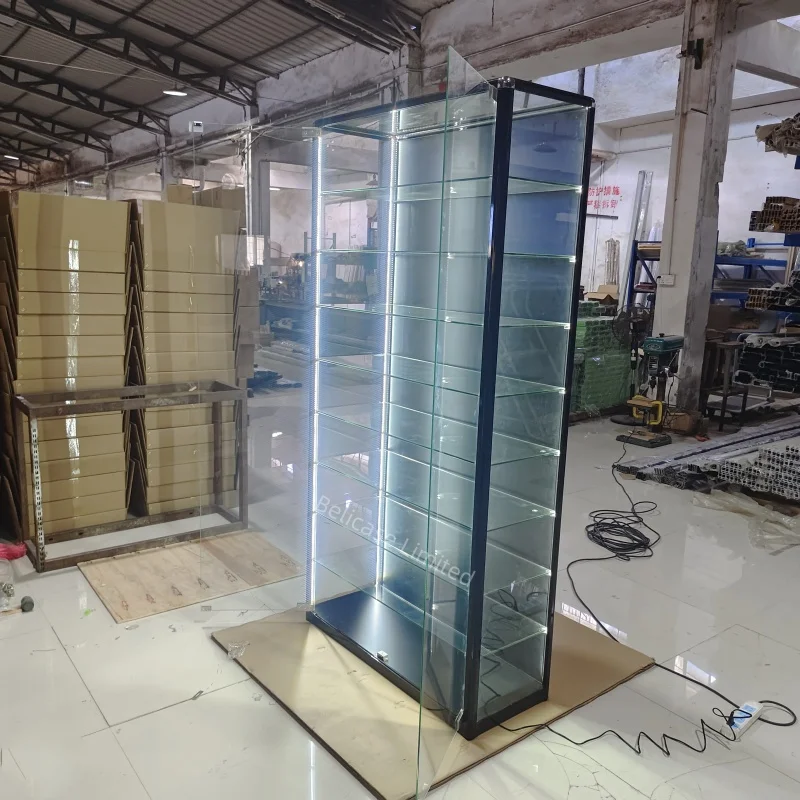 Custom-Full-Tobacco-Store-Cabinet-Glass-Show-Displays-com-luzes-LED ...