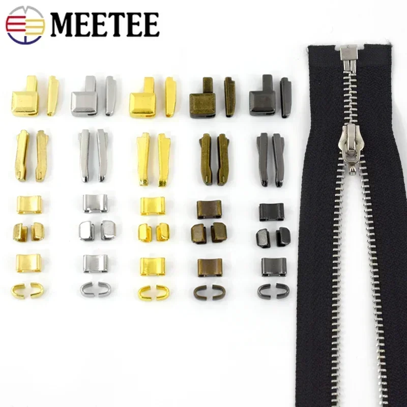 Meetee-50-100Sets-Zipper-Stopper-3-5-8-10-Instant-Zippers-Slider-End ...