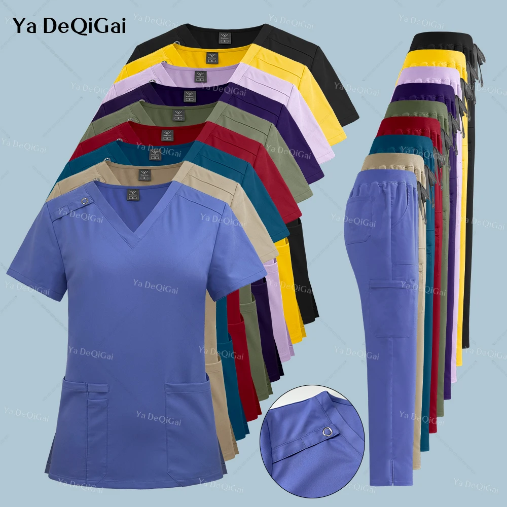 Medical Nurse Uniforms Summer Fashion Women Surgical Uniforms High-end ...