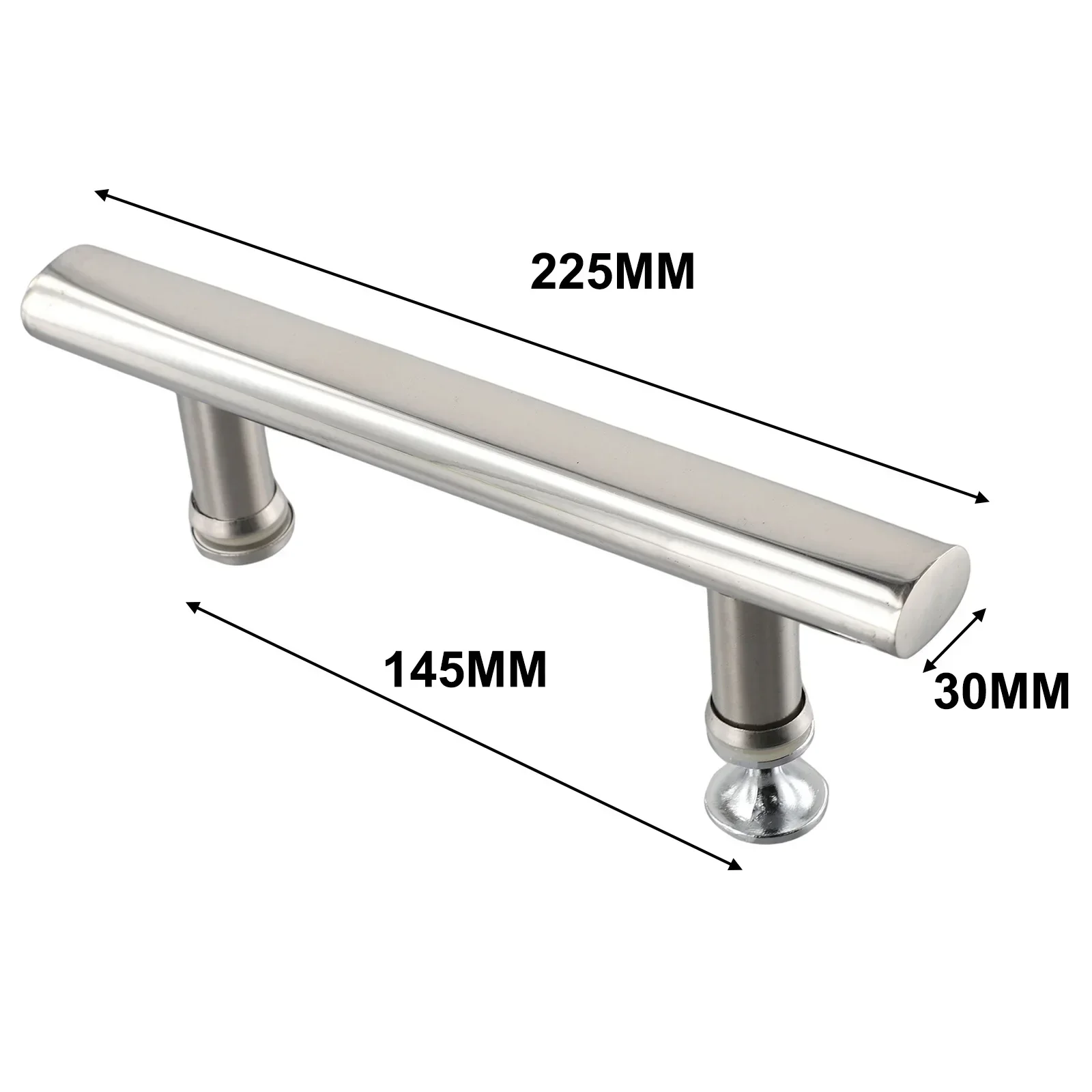 Silver-225mm-Long-Shower-Door-Handle-Door-Knob-Grab-Handle-Bathroom ...