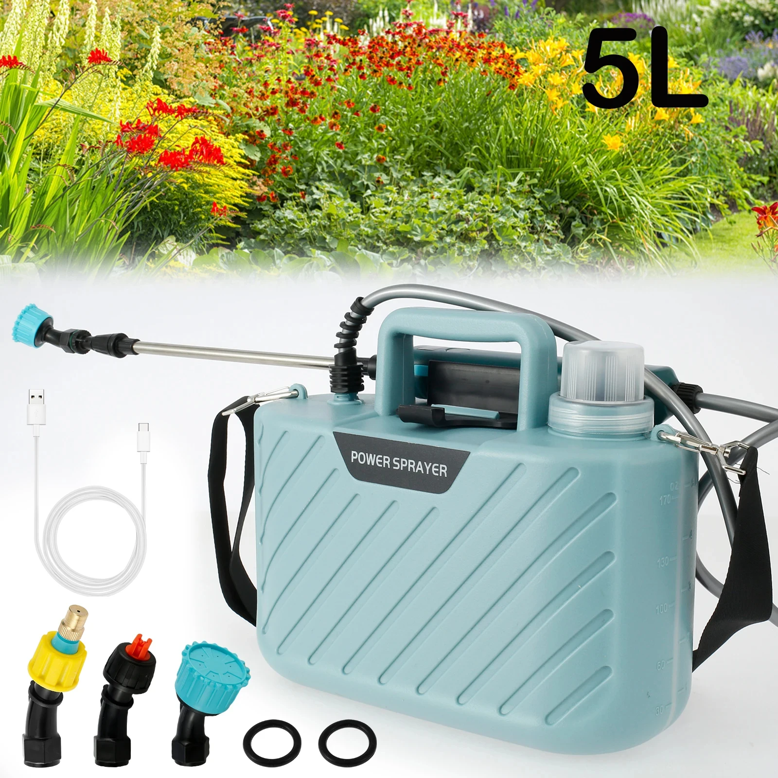 Electric-Sprayer-5L-Shoulder-type-Battery-Powered-Pesticide-Sprayer ...
