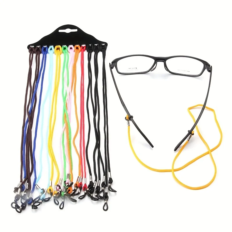 12pcs-Multi-Color-Nylon-Glasses-Strap-Holder-Eyeglass-Chain-Anti-Slip ...