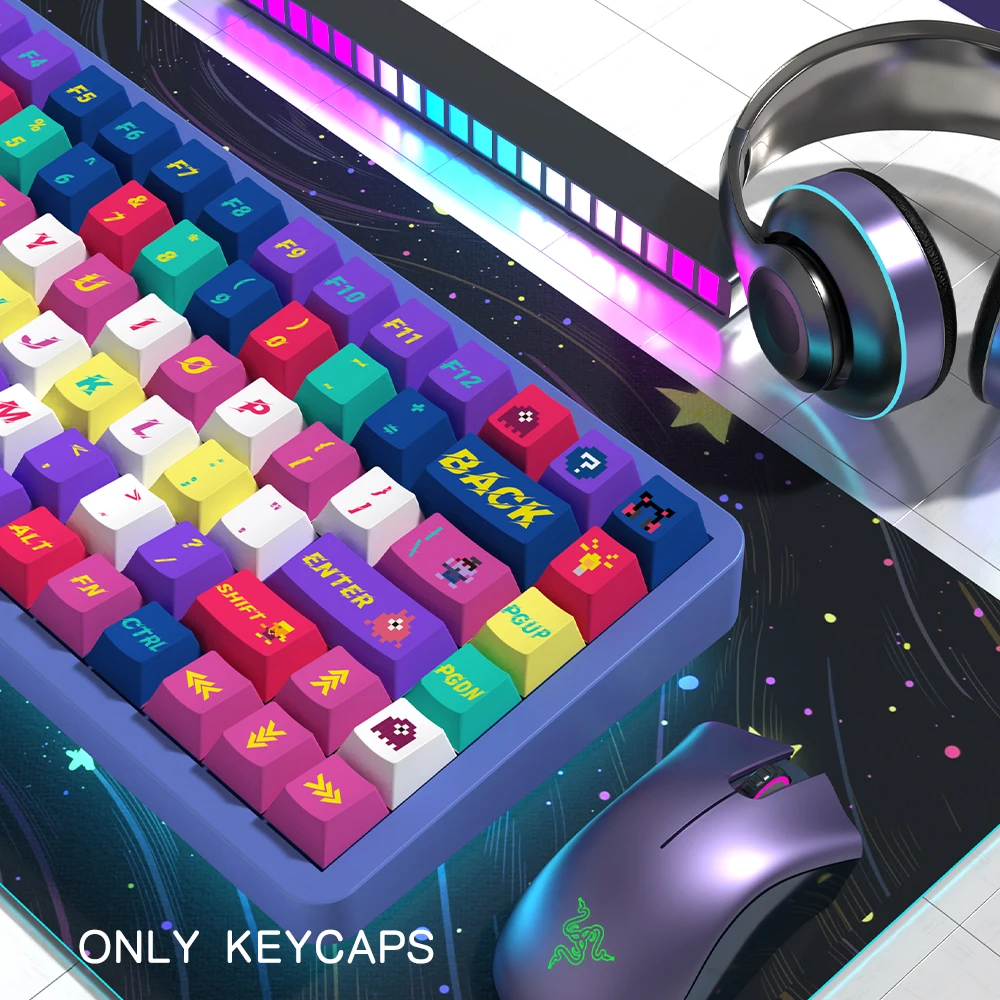 138-158-keys-Punk-Colorful-pbt-keycaps-For-iso-fr-hi75-k500-gmk67-gk61 ...