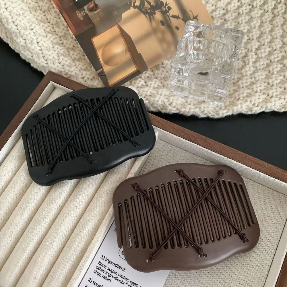 Korean-Plastic-Magic-Hair-Comb-Pearl-Elastic-Rope-Double-Row-Invisible ...