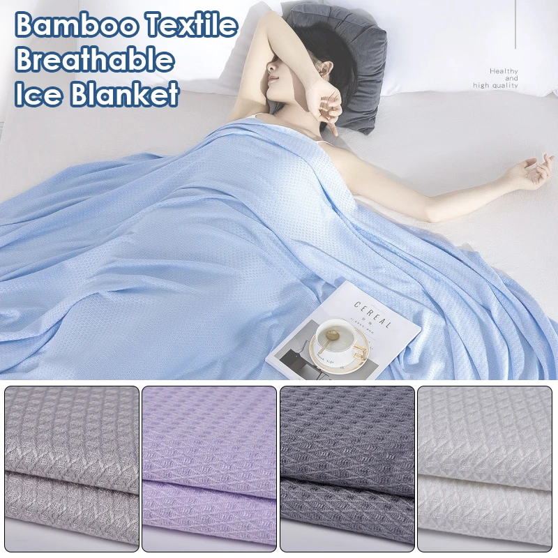 Summer-Cool-Bamboo-Fiber-Throw-Blanket-Air-Conditioning-Nap-Blankets-Sofa-Bed-Travel-Home ...