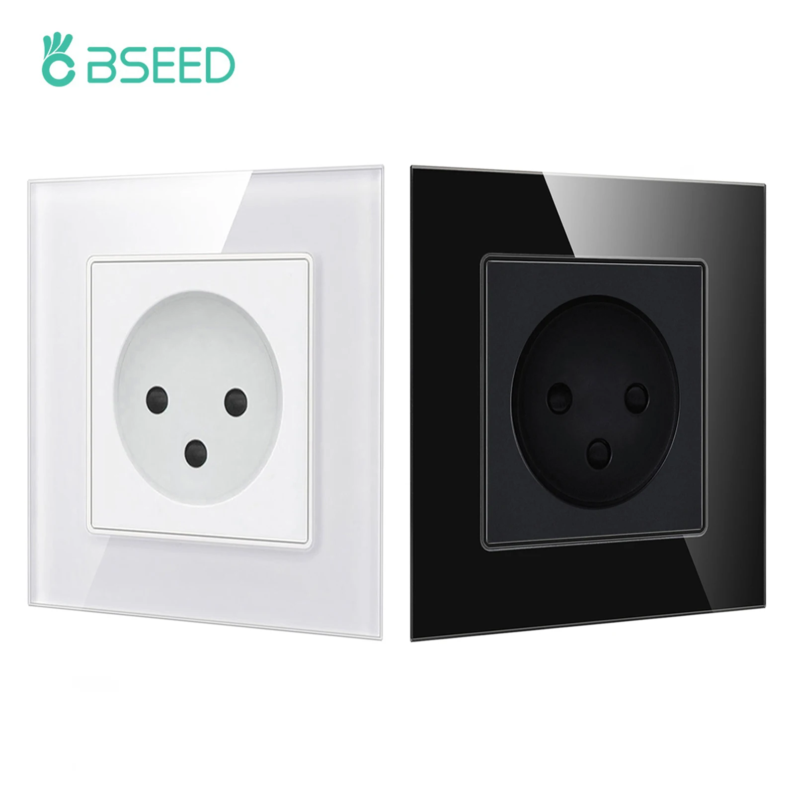 BSEED-Israel-Power-Socket-Crystal-Glass-Panel-86-86mm-Wall-Power-Outlet ...