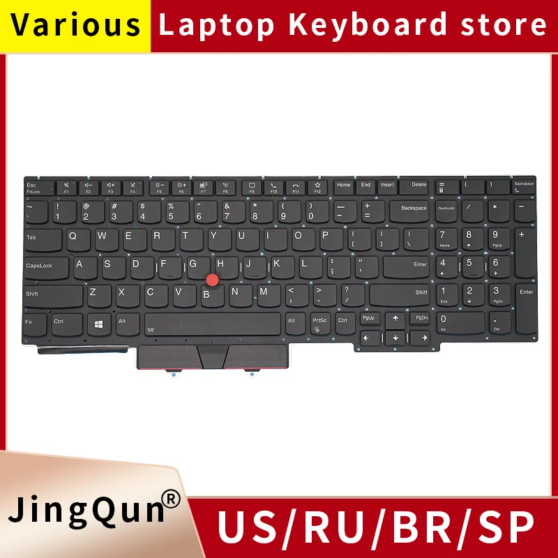 US-Russian-For-Keyboard-Lenovo-ThinkPad-Backlit-Keyboard-E15-Gen1-E15 ...