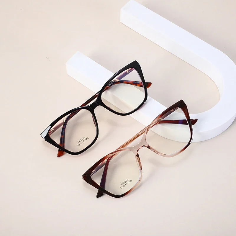 New-TR90-Cat-Eye-Flat-Mirror-Retro-Anti-Blue-Light-Glasses-Women-s ...