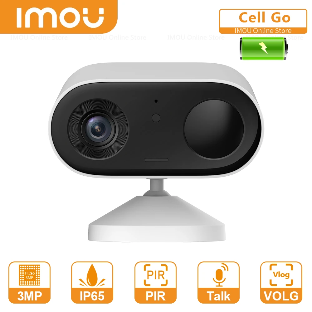 IMOU-Cell-Go-Solar-Powered-Rechargeable-Battery-IP-Camera-3MP-Wireless ...