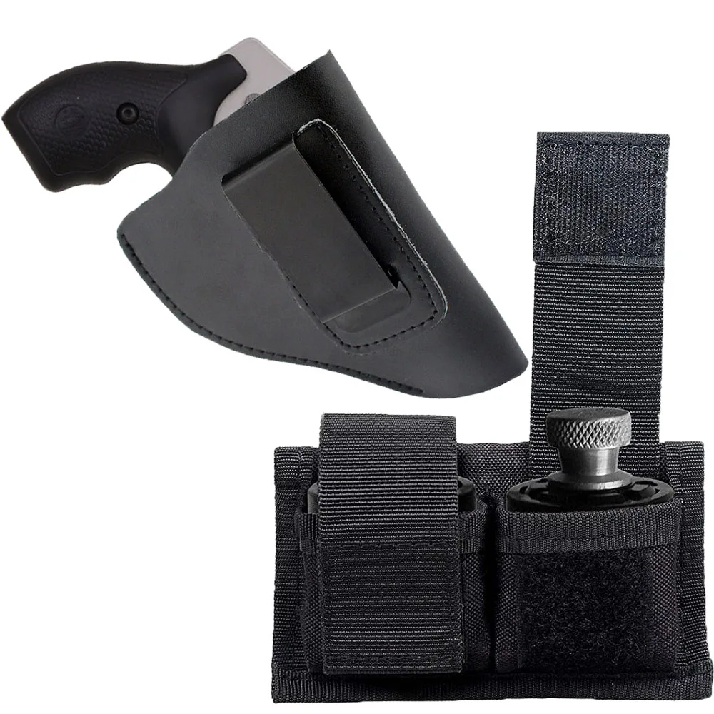 IWB-Leather-Holster-with-Speedloader-Pouch-Fits-Most-J-Frame-Revolvers ...