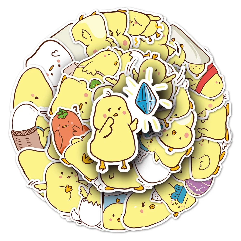 Pegatinas de pollito de pollo amarillo para papelería, suministros de ...