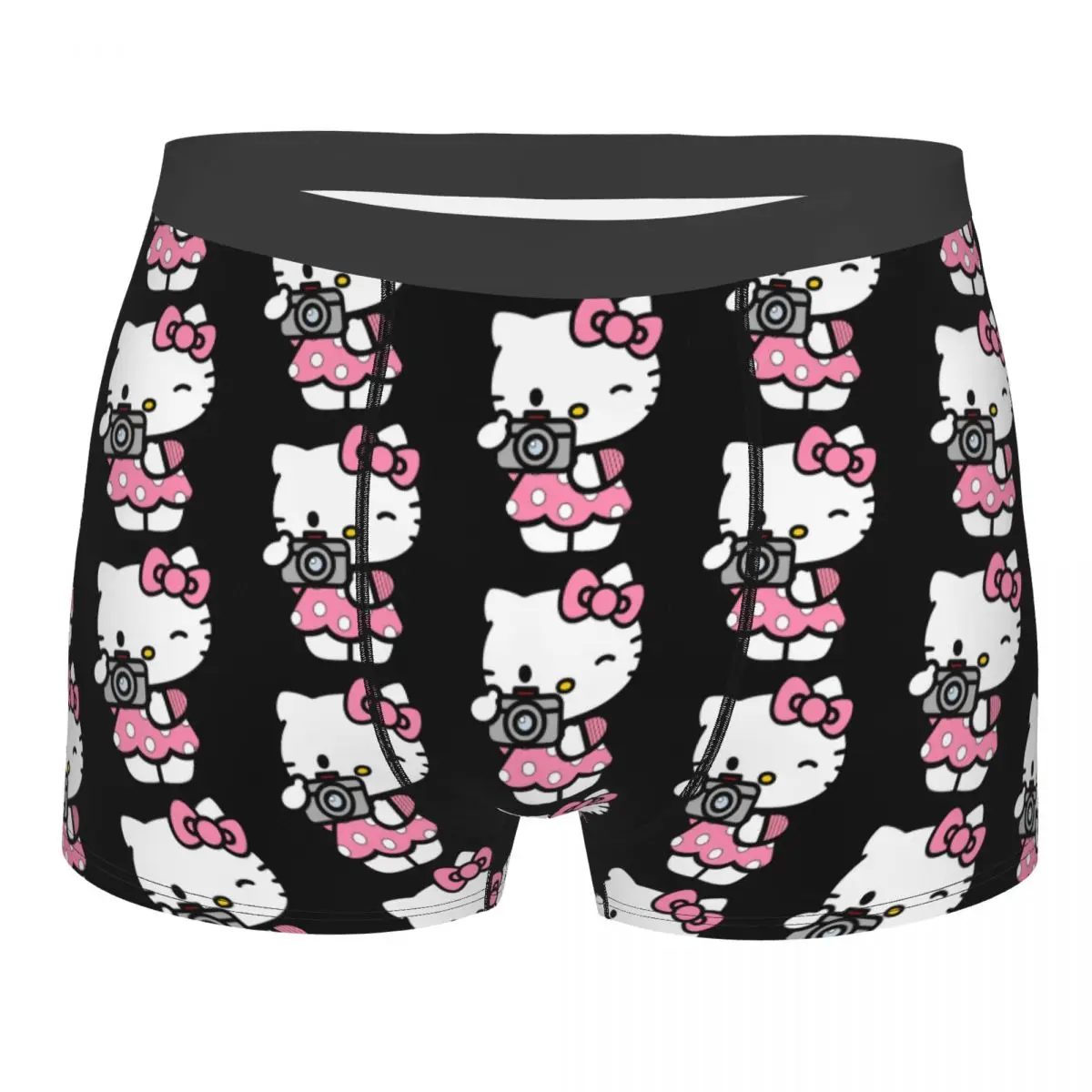 Custom-Hello-Kitty-Boxer-Shorts-For-Homme-3D-Printed-Sanrio-Underwear ...