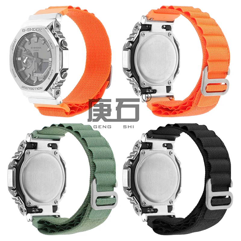 Alpine-loop-band-Nylon-Watch-Band-Strap-For-Casio-GM-2100-GA-2100-GA ...