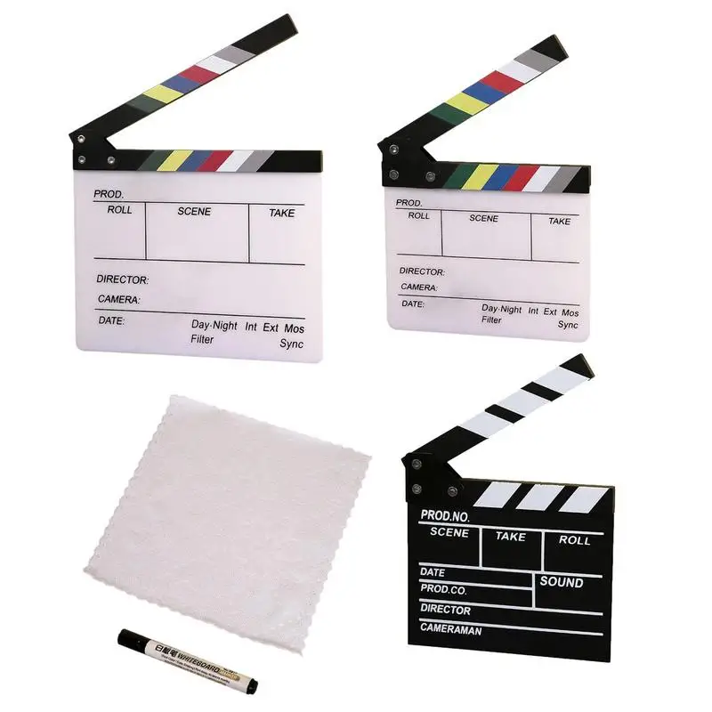 Action-Cut-Board-Acrylic-Movie-Film-Directors-Clapper-Board-TV-Film ...