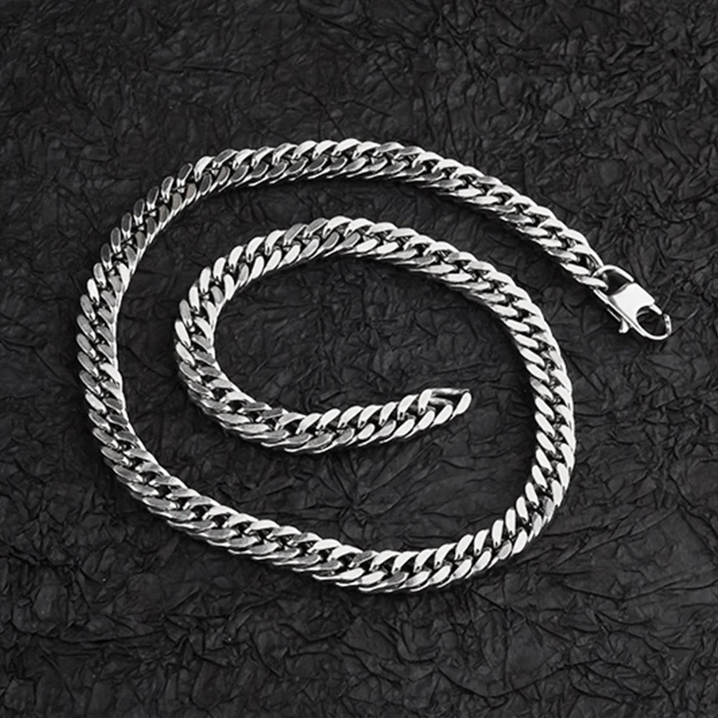 Trendmen Hiphop Rock Rapper Stainless Steel Chain Necklaces For Men Bro ...