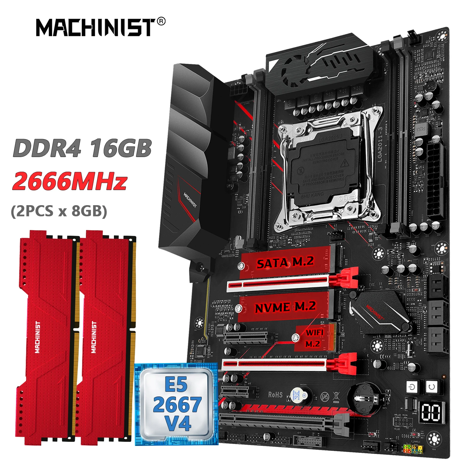 MACHINIST-X99-Motherboard-Combo-LGA-2011-3-Intel-Xeon-E5-2667-V4-Kit ...