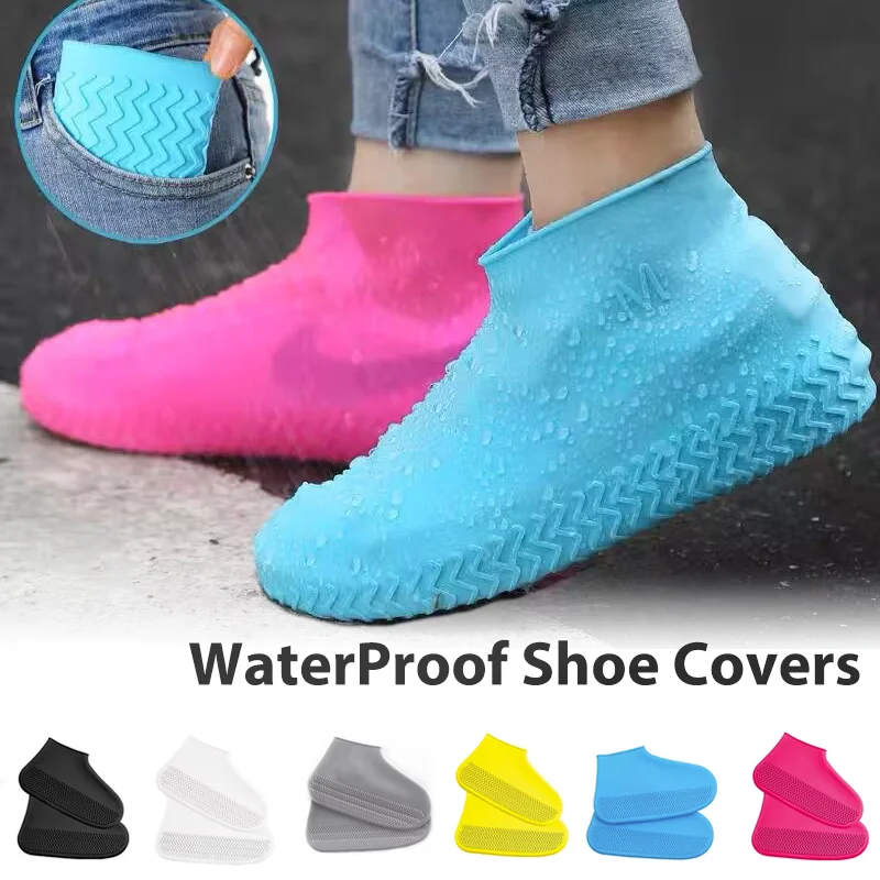 Waterproof-Shoe-Covers-Silicone-Anti-Slip-Rain-Boots-Unisex-Sneakers ...