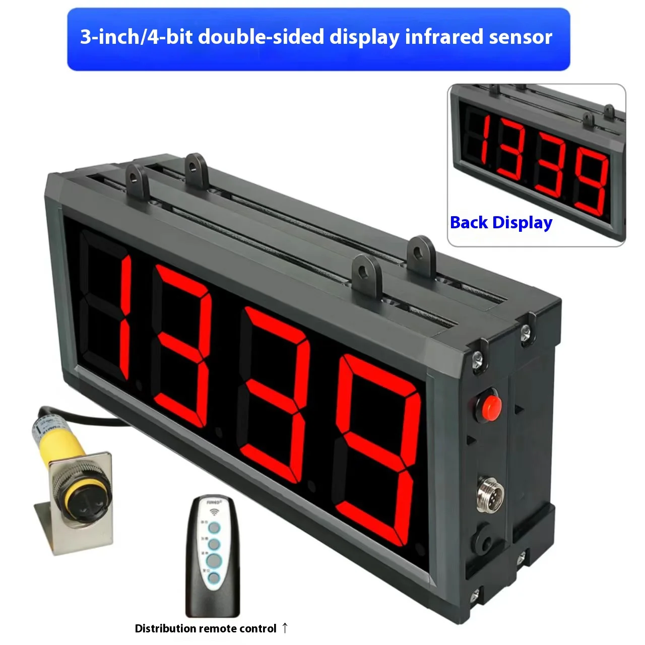 Double Side Auto Counter Infrared Sensor 110-240V Digital Large Screen ...