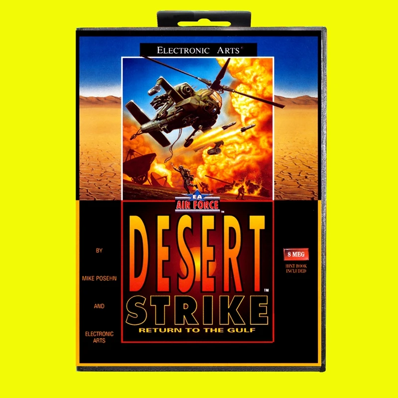 Desert-Strike-MD-Game-Card-16-Bit-with-US-Box-for-Sega-Megadrive ...