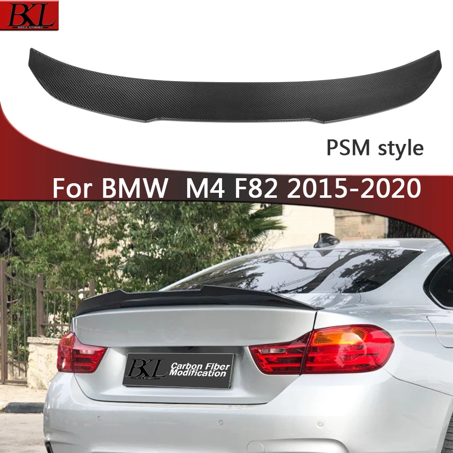 For BMW M4 series 2015-2020 F82 Dry carbon fiber PSM style rear wing ...