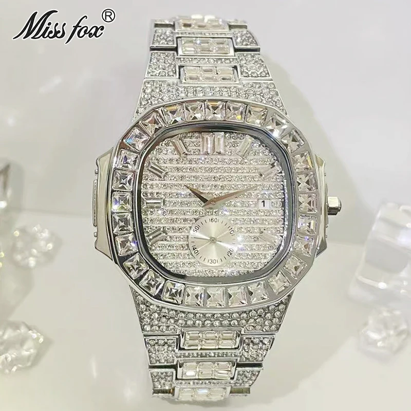MISSFOX Luxury Quartz Watch For Mens Automatic Date Fashion Waterprof ...