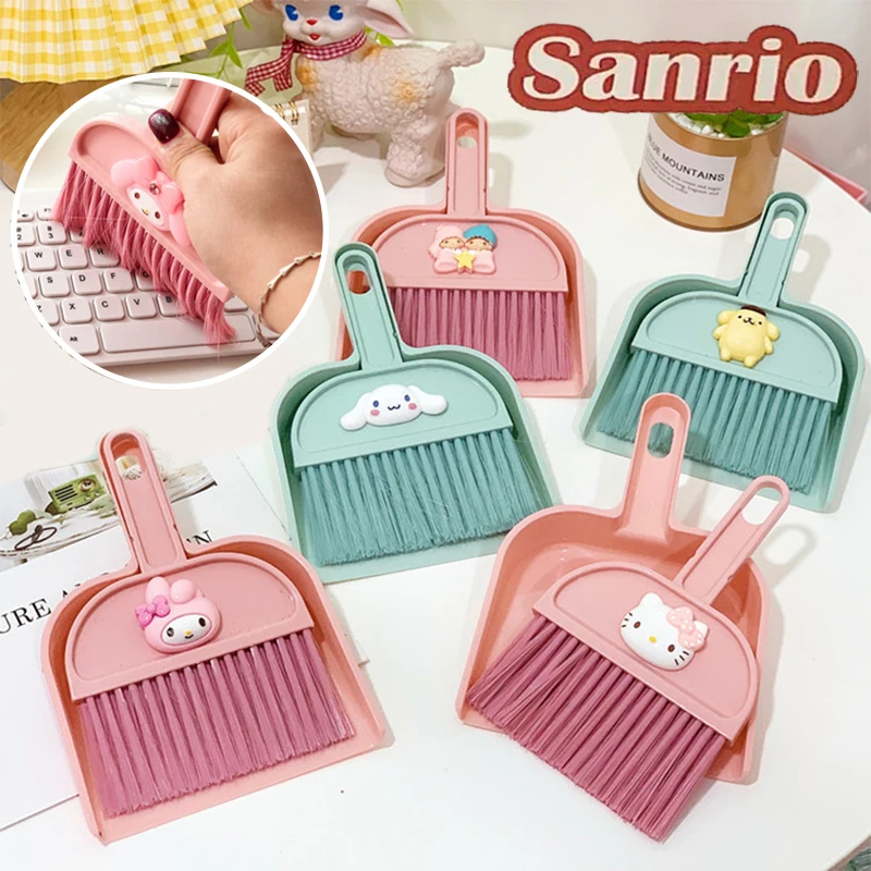 Sanrio Hello Kitty Mini Cleaning Brush Cartoon Small Broom Dustpans Set ...