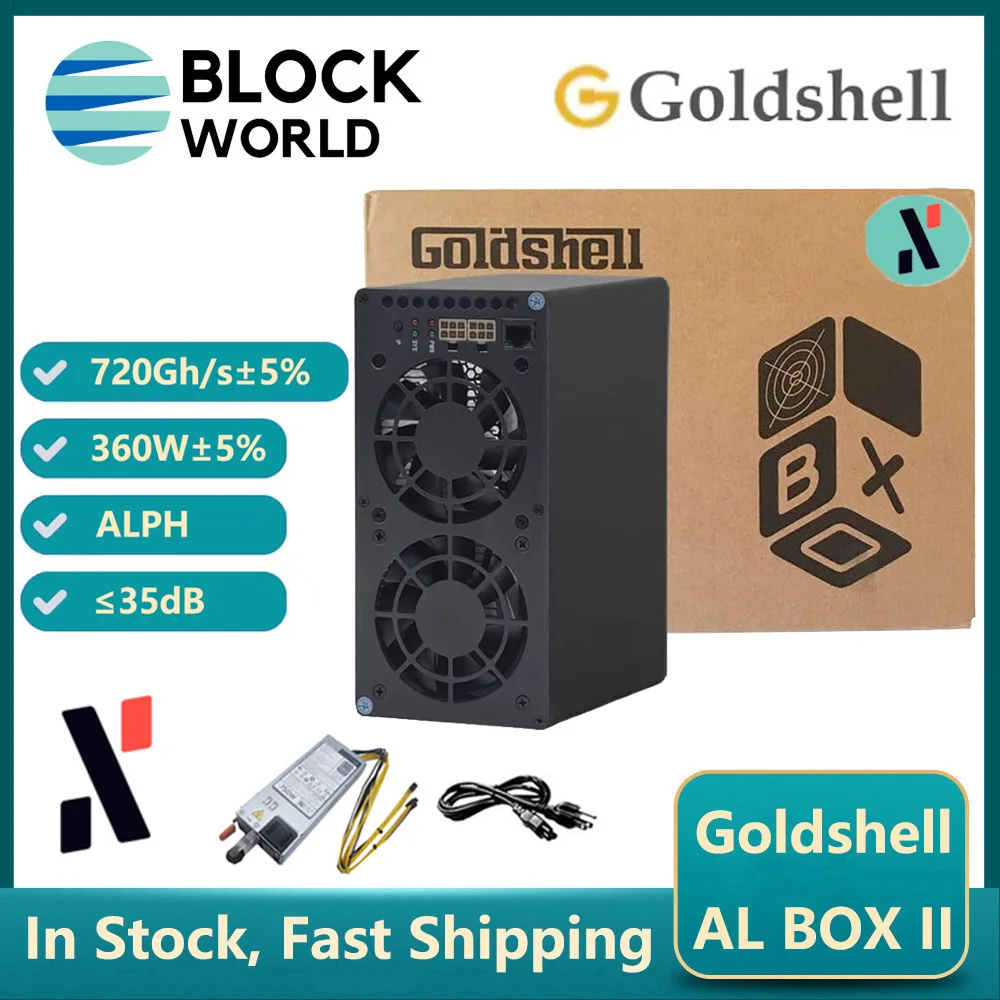 New-Goldshell-AL-BOX-II-Miner-ALEPHIUM-720Gh-s-360W-Home-ALPH-Mining ...