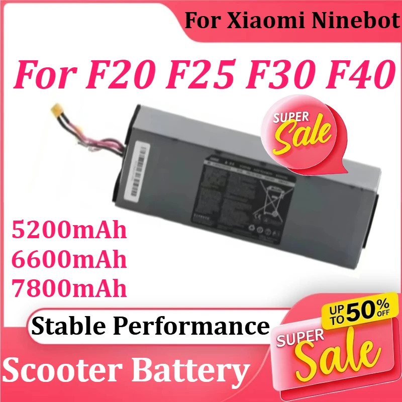 36V 5200mAh/6600mAh/7800mAh Electric Scooter Replacement Lithium ...
