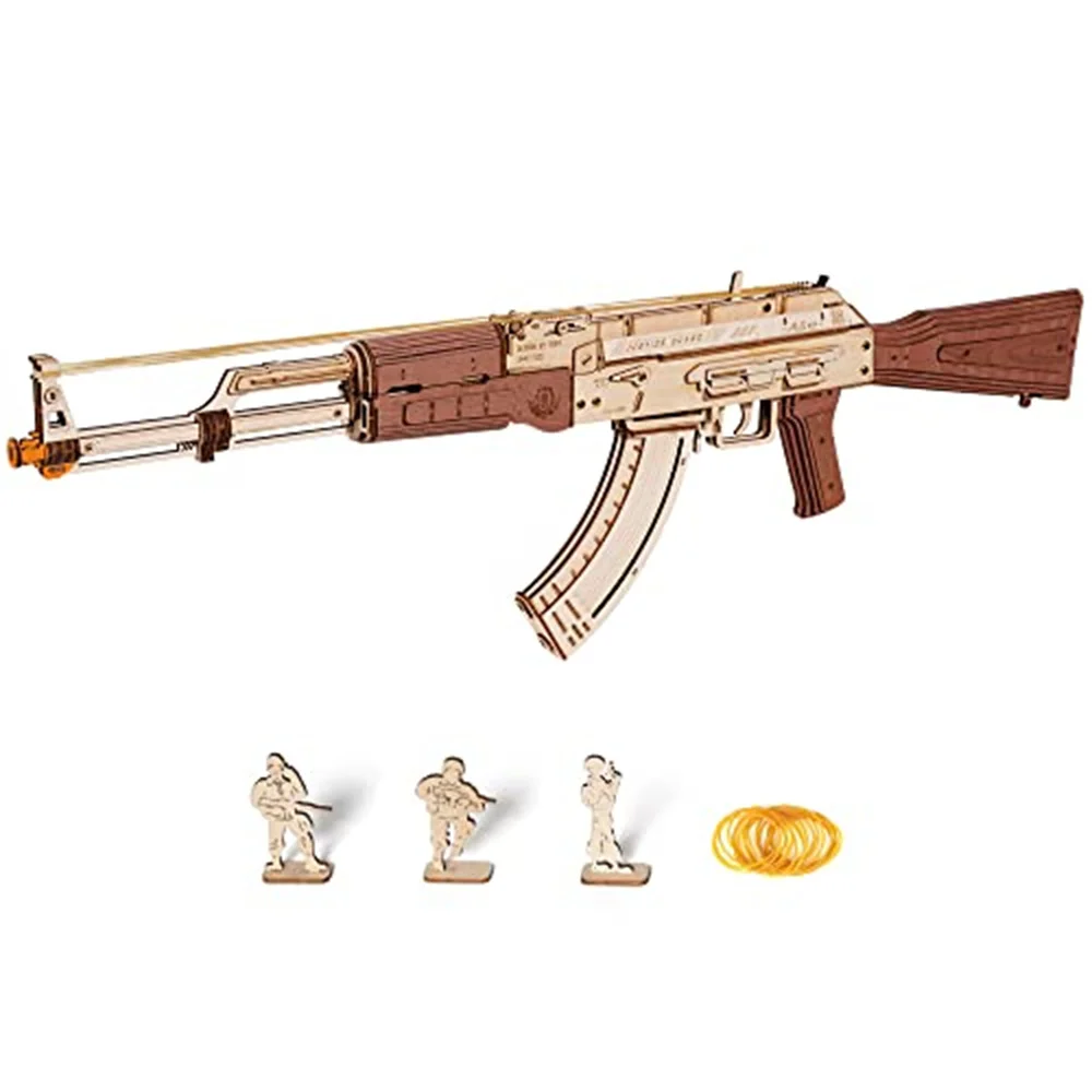Robotime-Rokr-Automatic-Rifle-AK-47-Gun-Blocks-Model-Buliding-Kit-3D ...
