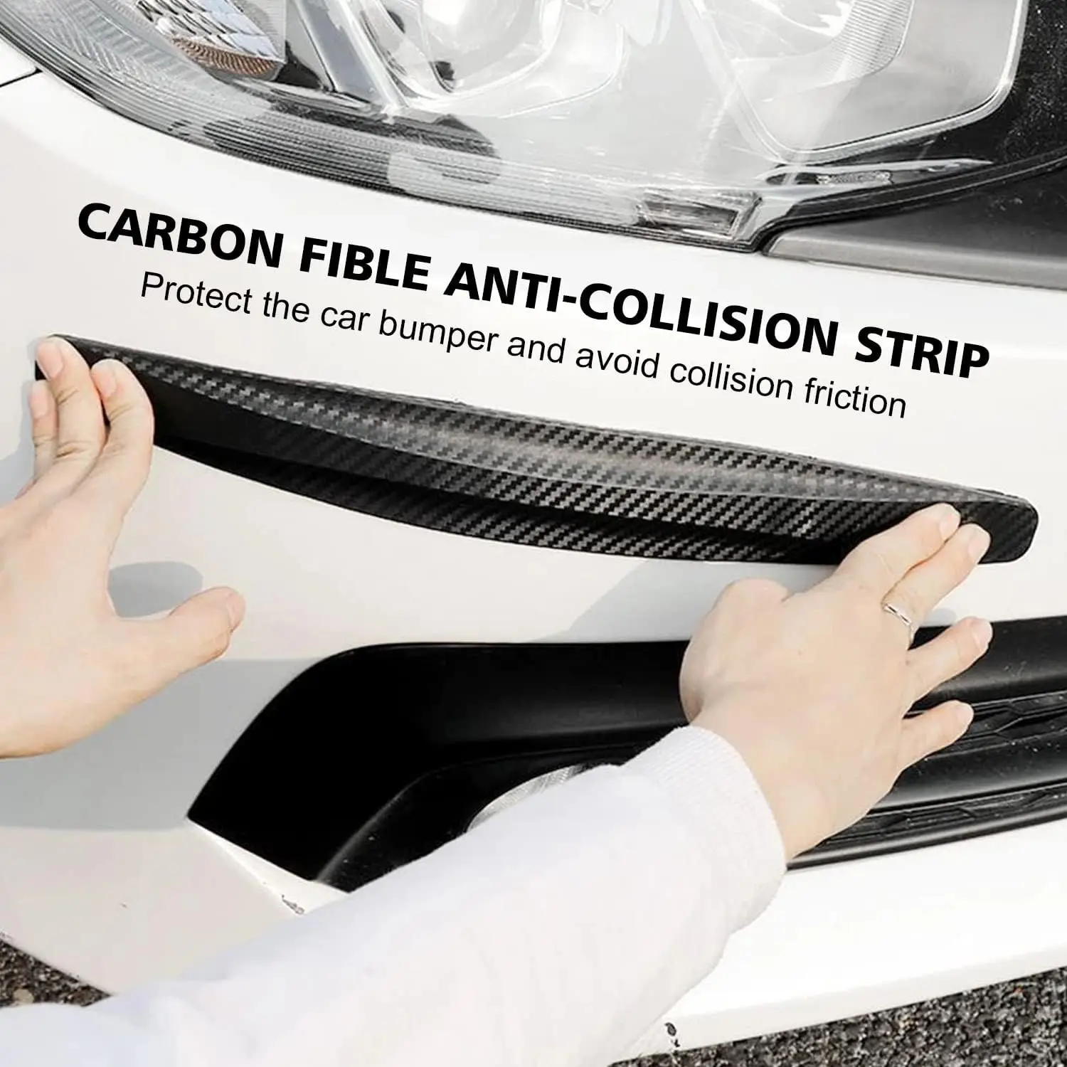 2pcs Bumper Anti-Collision Strip, Anti-Scratch Strip, Car Decorating ...