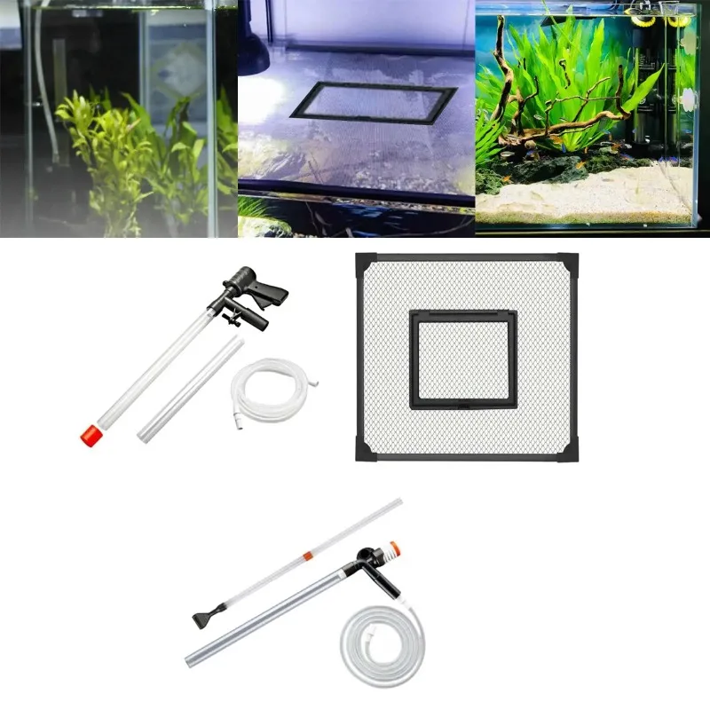 Aquarium Screen Net Fish Tank Anti Escape Cover Mesh Lid Protective ...