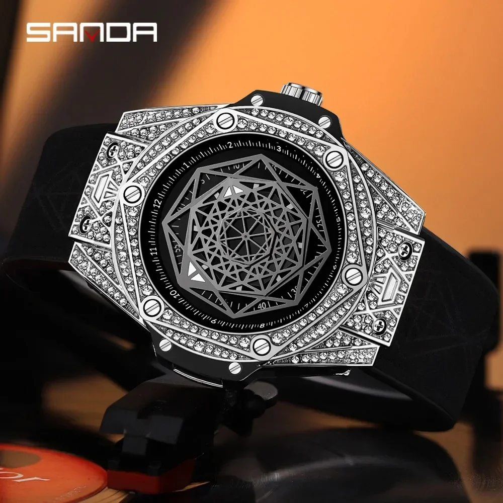 Sanda-Cool-Fashion-Men-s-Watch-New-7033-Men-s-Diamond-Inlaid-Geometric ...
