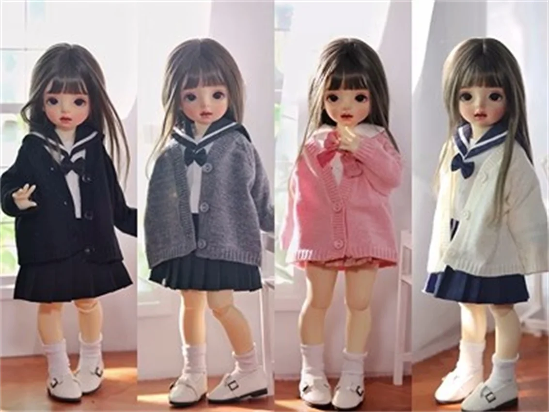 BJD clothing suitable for 1/6 doll knitted cardigan 4-color cardigan ...