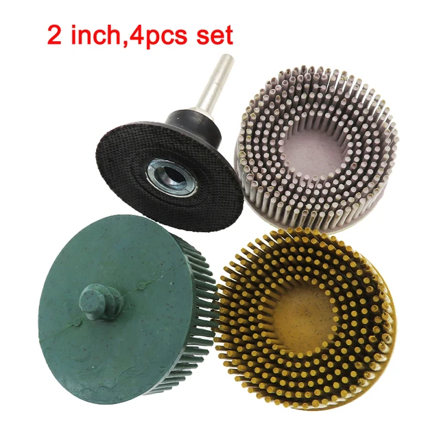 Abrasive Bristle Disc 3 Db, 2 Hüvelykes Háttér Tartó 1/4 ‘ Szár A ...