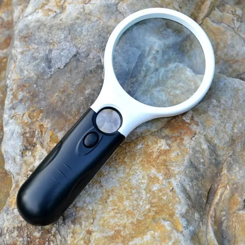 45X-Handheld-Magnifier-Creative-3-LED-Light-Reading-Magnifying-Glass ...
