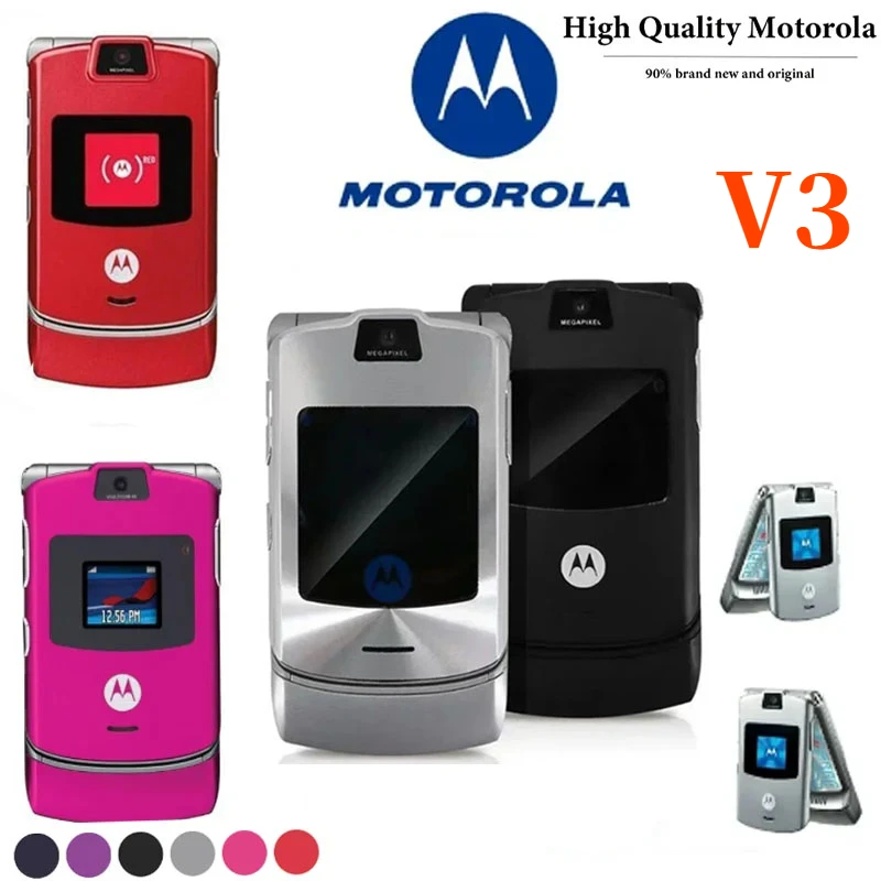 Motorola-Folding-Clamshell-Mobile-Phone-Classic-Recomendado-RAZR-V3 ...