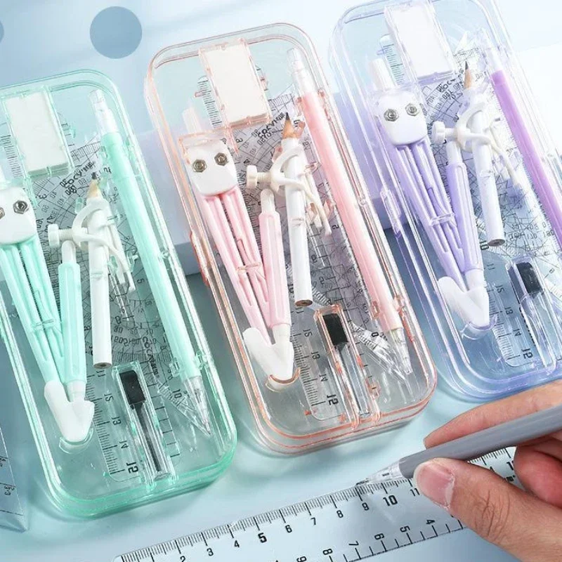 9pcs-Combination-Ruler-Sets-Triangle-Protractor-Student-Rulers ...