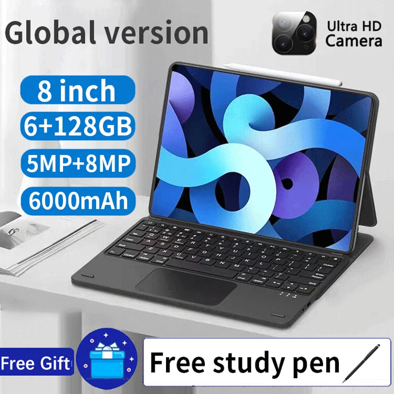 Versão global tablet pc 8 Polegada android 10.0 6000mah bateria ...