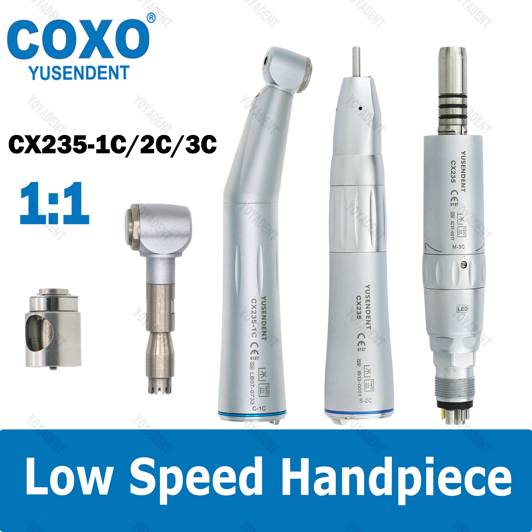 COXO-Dental-Fiber-Optic-Low-Speed-Handpiece-1-1-Contra-Angle-Straight ...